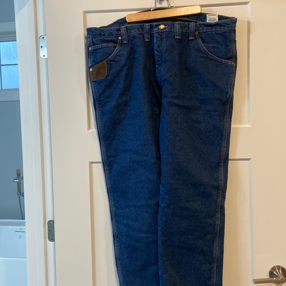 Wrangler | Jeans | Mens Wrangler Riggs Work Wear Dark Denim Blue Jeans ...